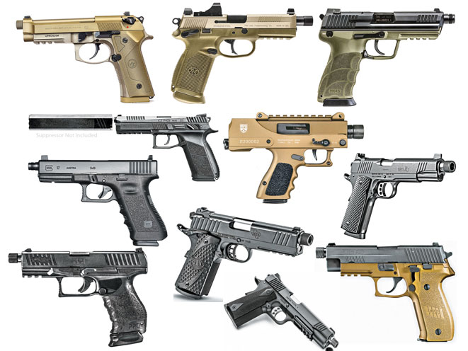 16 Strong and Silent Threaded Barrel Pistols