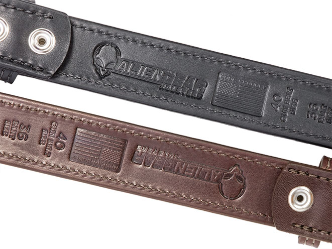 Alien Gear Holsters' Steel-Reinforced Leather Gun Belt Series