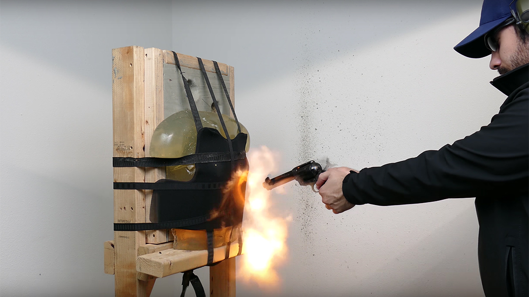 WATCH: Bulletproof Everyone CEO Tests Kid-Size Panel With .44 Mag