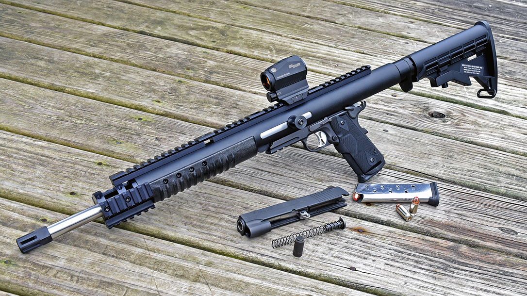 The MechTech CCU Converts Your Handgun to a Pistol-Caliber Carbine